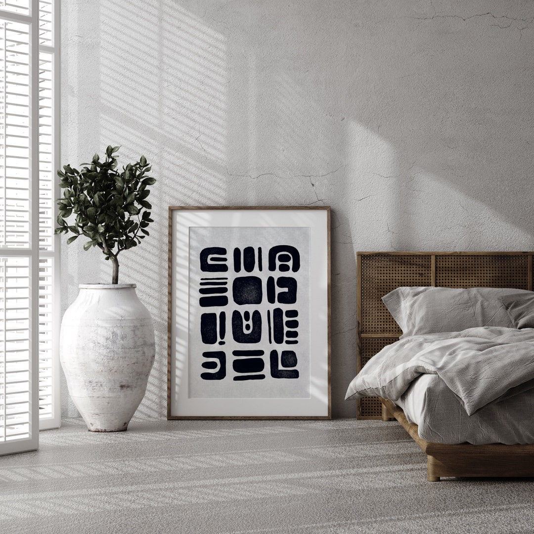 Abstract Poster, Aesthetic Poster, Cut Outs Print, Modern Minimal Art ...