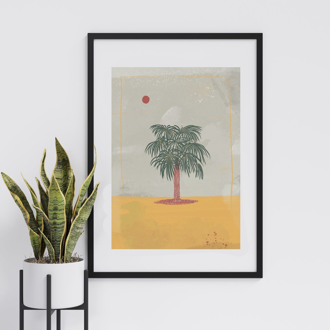 Palm Tree Poster Tropical Palm Print Botanical Poster Boho - Etsy