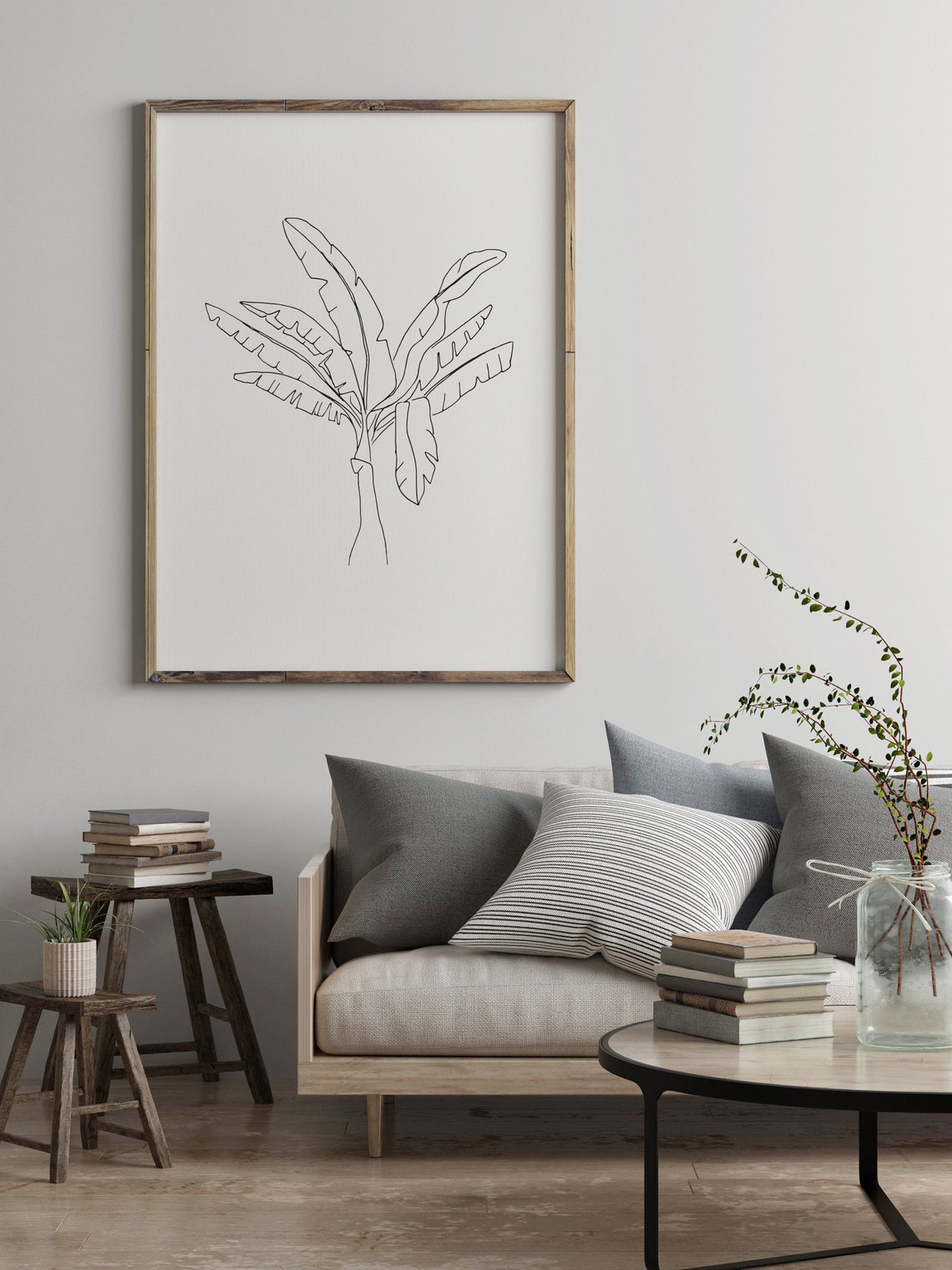 Banana Tree Poster, Botanical Poster, Tropical Poster, Palm Tree Print ...