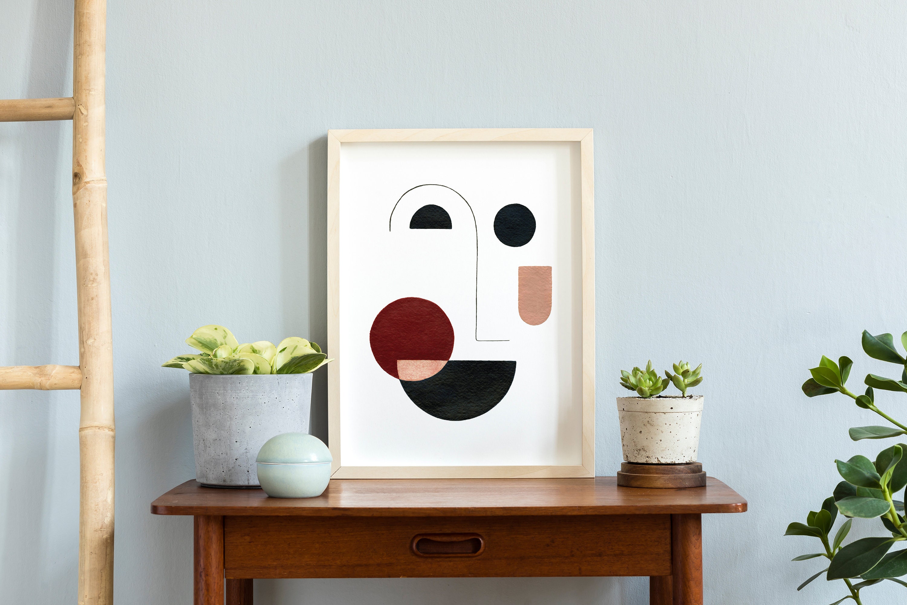 Woman Face Poster Face Print Handmade Poster Woman Face | Etsy