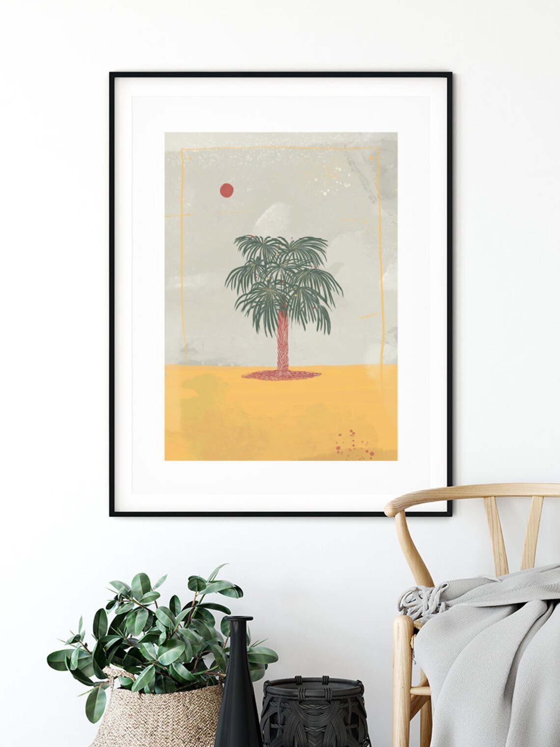 Palm Tree Poster Tropical Palm Print Botanical Poster Boho - Etsy