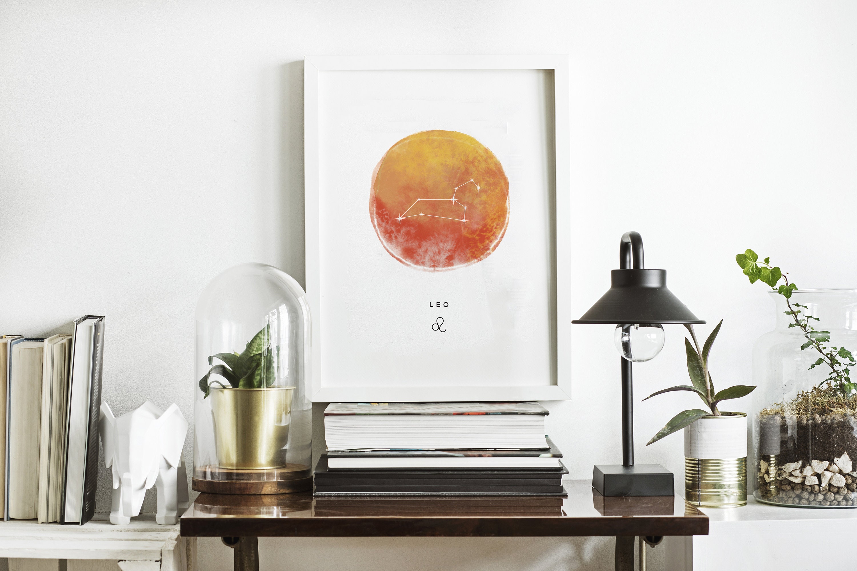 Leo Poster Leo Zodiac Sign Leo Birthday Gift Astrological | Etsy