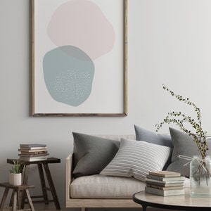 Pastel Abstract Art, Minimalist Art, Scandinavian Print, Boho Decor ...