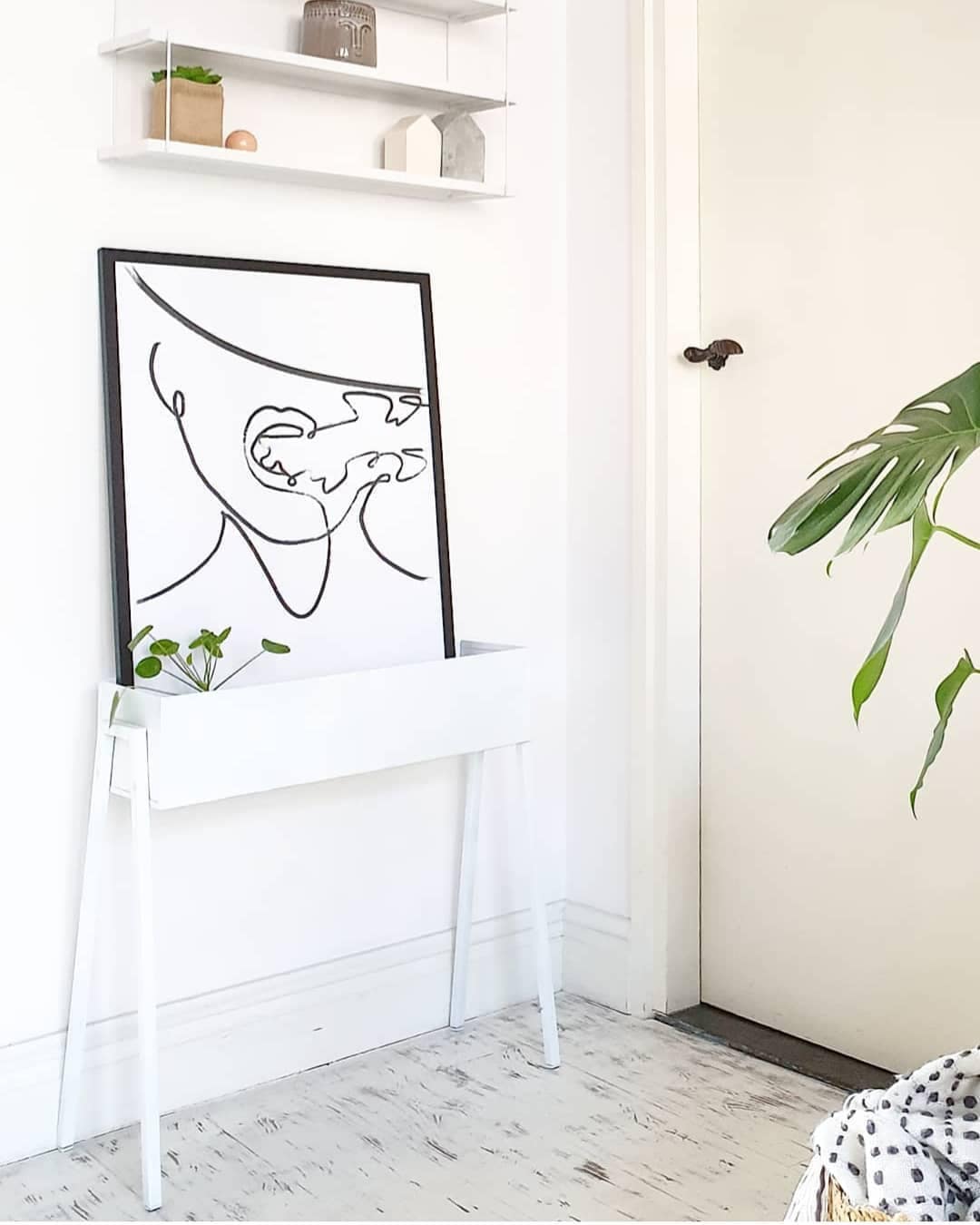 Anonymous Smoker Line Art Scandinavian Print Tumblr Room | Etsy