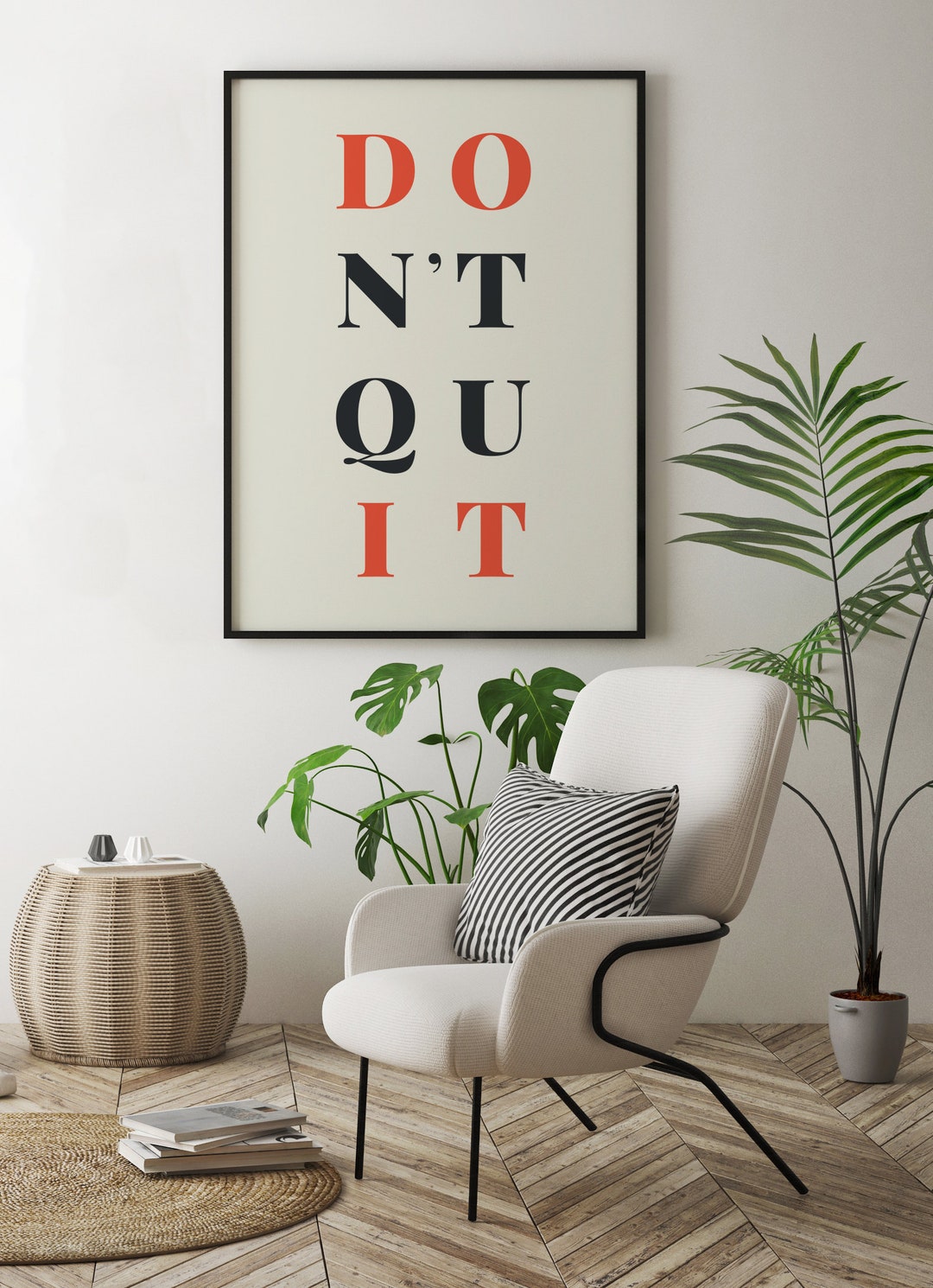 Don't Quit Do It Poster, Motivational Poster, Typography Art ...