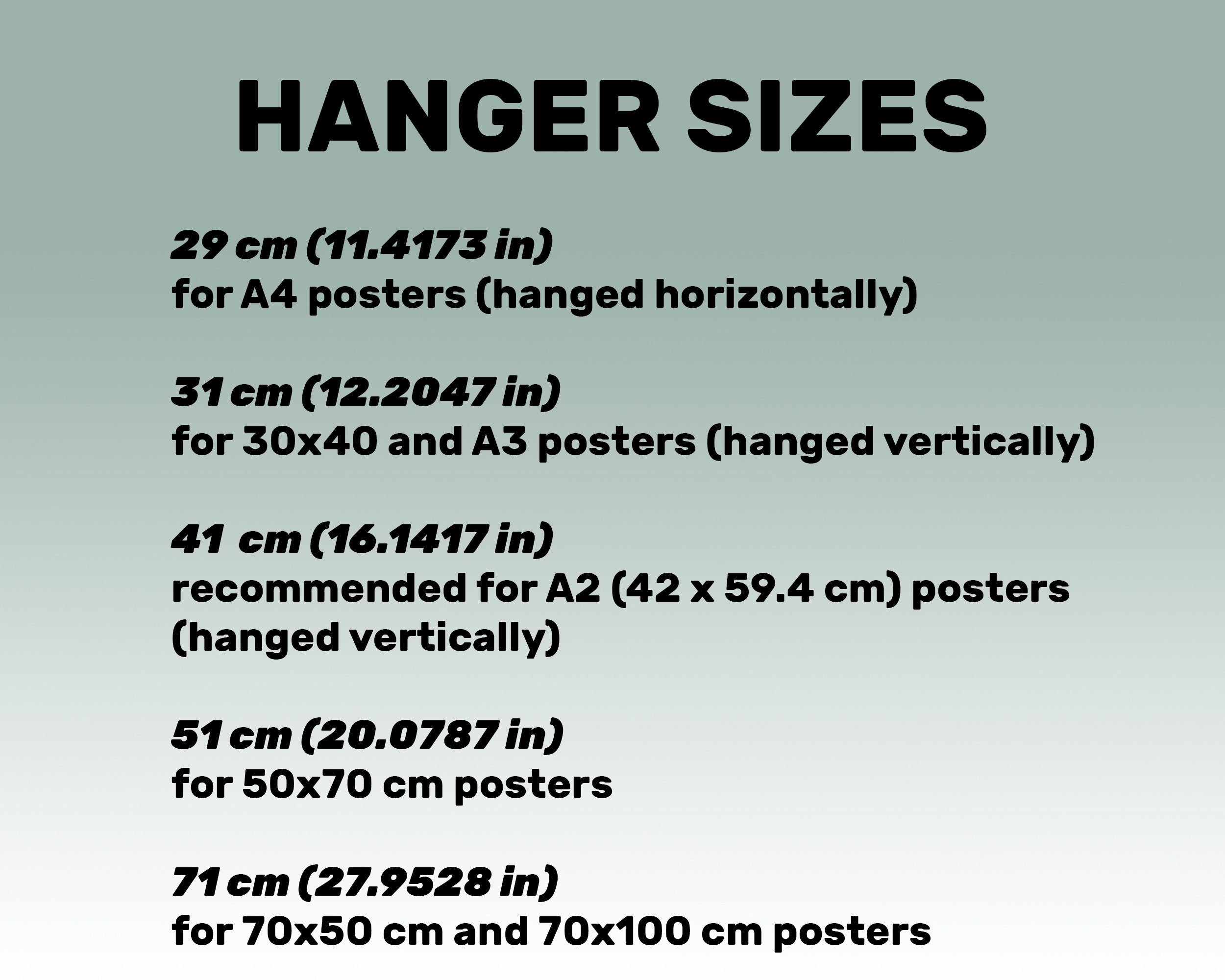 Black Poster Hanger Wood Poster Hanger Poster Frame Hanger | Etsy