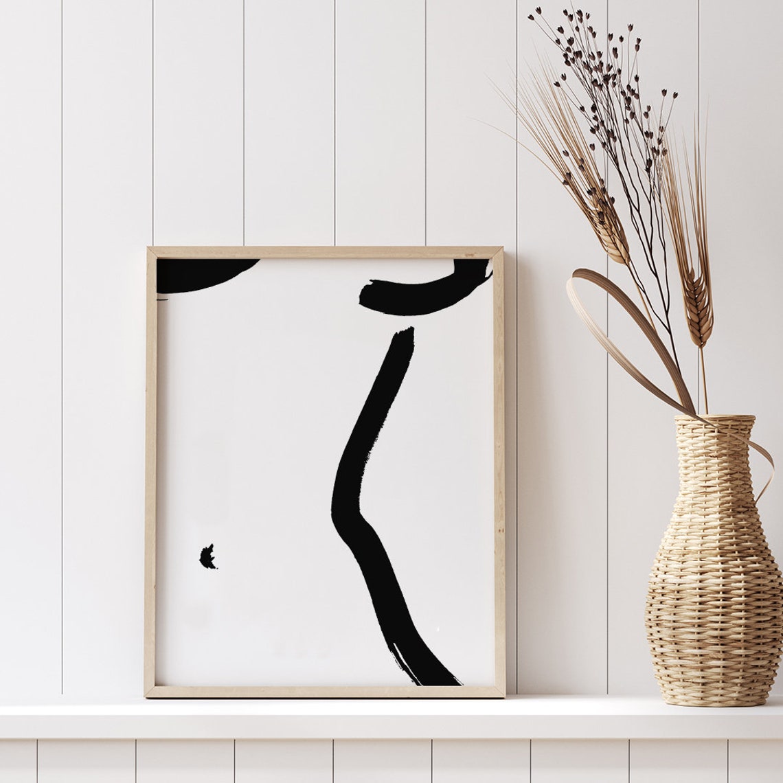 The Female Body Minimalist Print Scandinavian Print Nude - Etsy