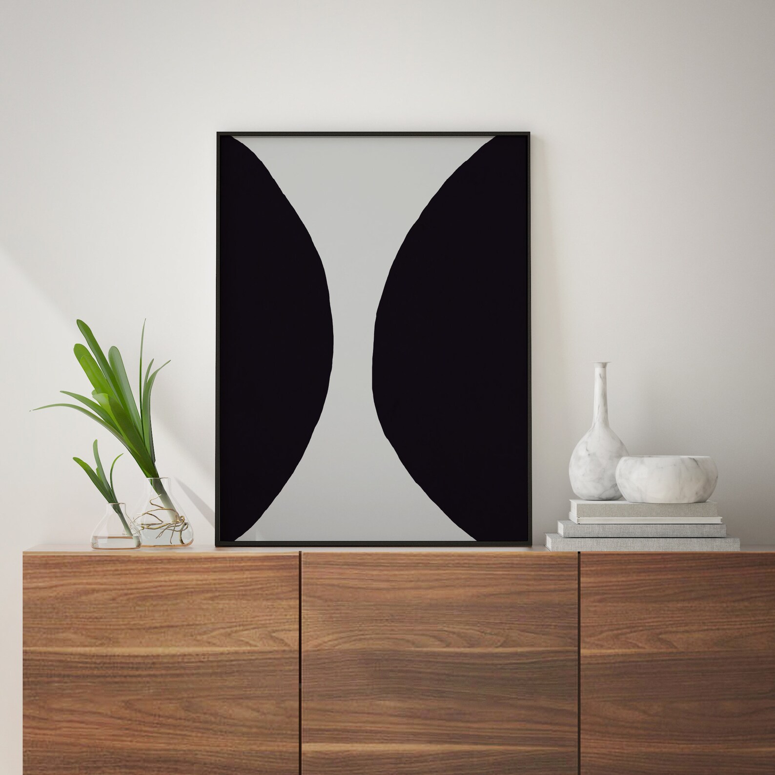 Half Circles Poster, Scandinavian Print, Minimalist Print, Geometric ...