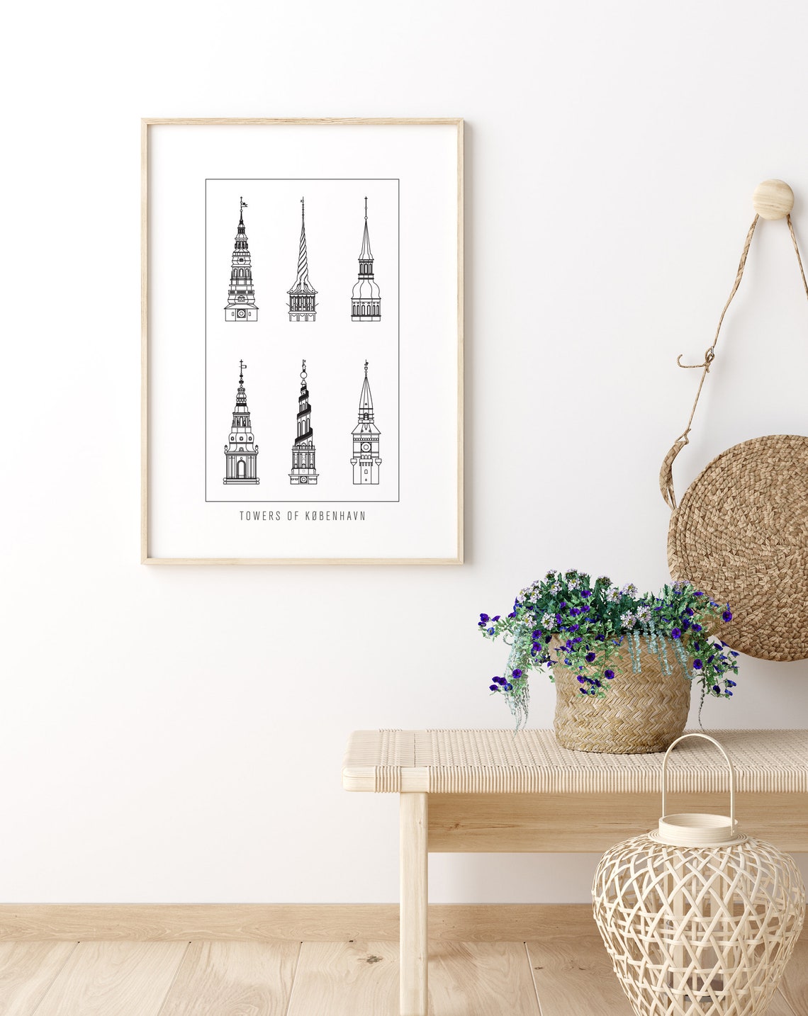 Copenhagen Architecture Poster Building Print Nordic Poster | Etsy