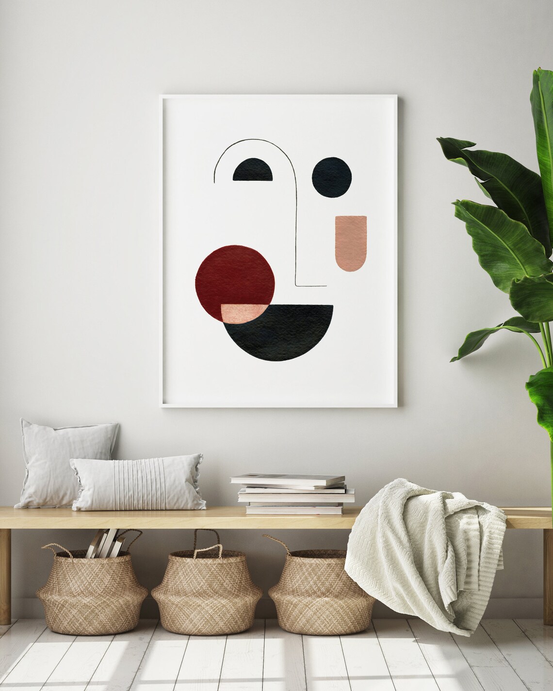 Woman Face Poster Face Print Handmade Poster Woman Face | Etsy