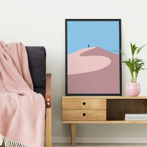 Desert Print, Bohemian Poster, Desert Landscape, Boho Desert Print ...