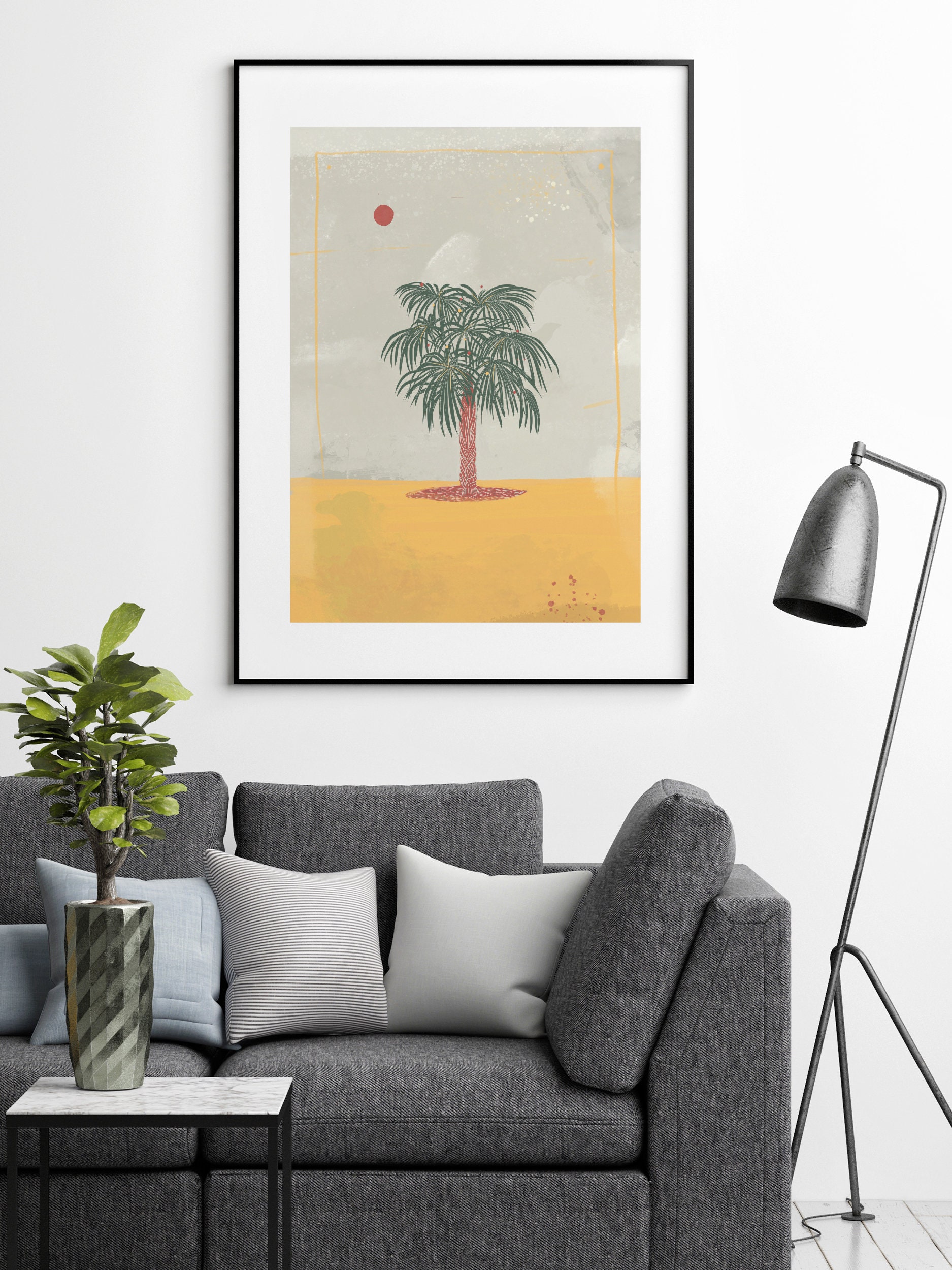 Palm Tree Poster Tropical Palm Print Botanical Poster Boho - Etsy
