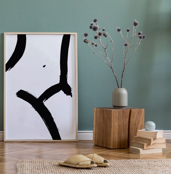 Woman Body Poster Minimalist Print Scandinavian Print Line - Etsy