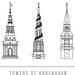 Copenhagen Architecture Poster Building Print Nordic Poster - Etsy
