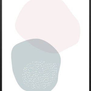 Pastel Abstract Art, Minimalist Art, Scandinavian Print, Boho Decor ...