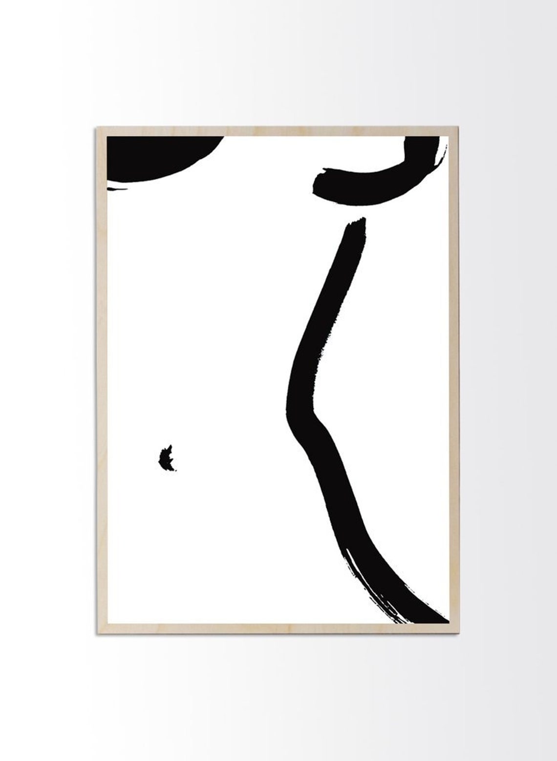 The Female Body, Minimalist Print, Scandinavian Print, Nude Line ...