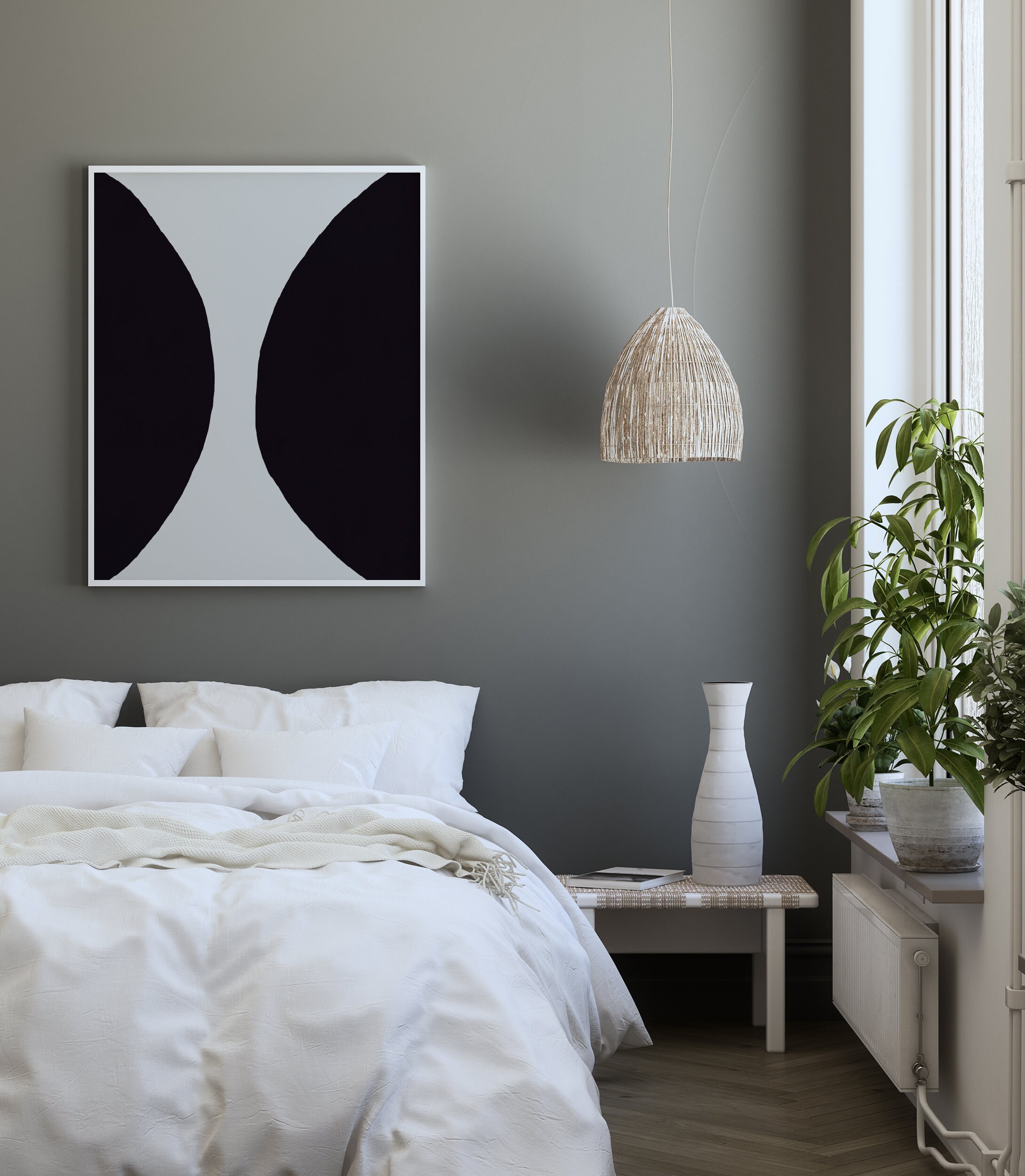 Half Circles Poster, Scandinavian Print, Minimalist Print, Geometric ...