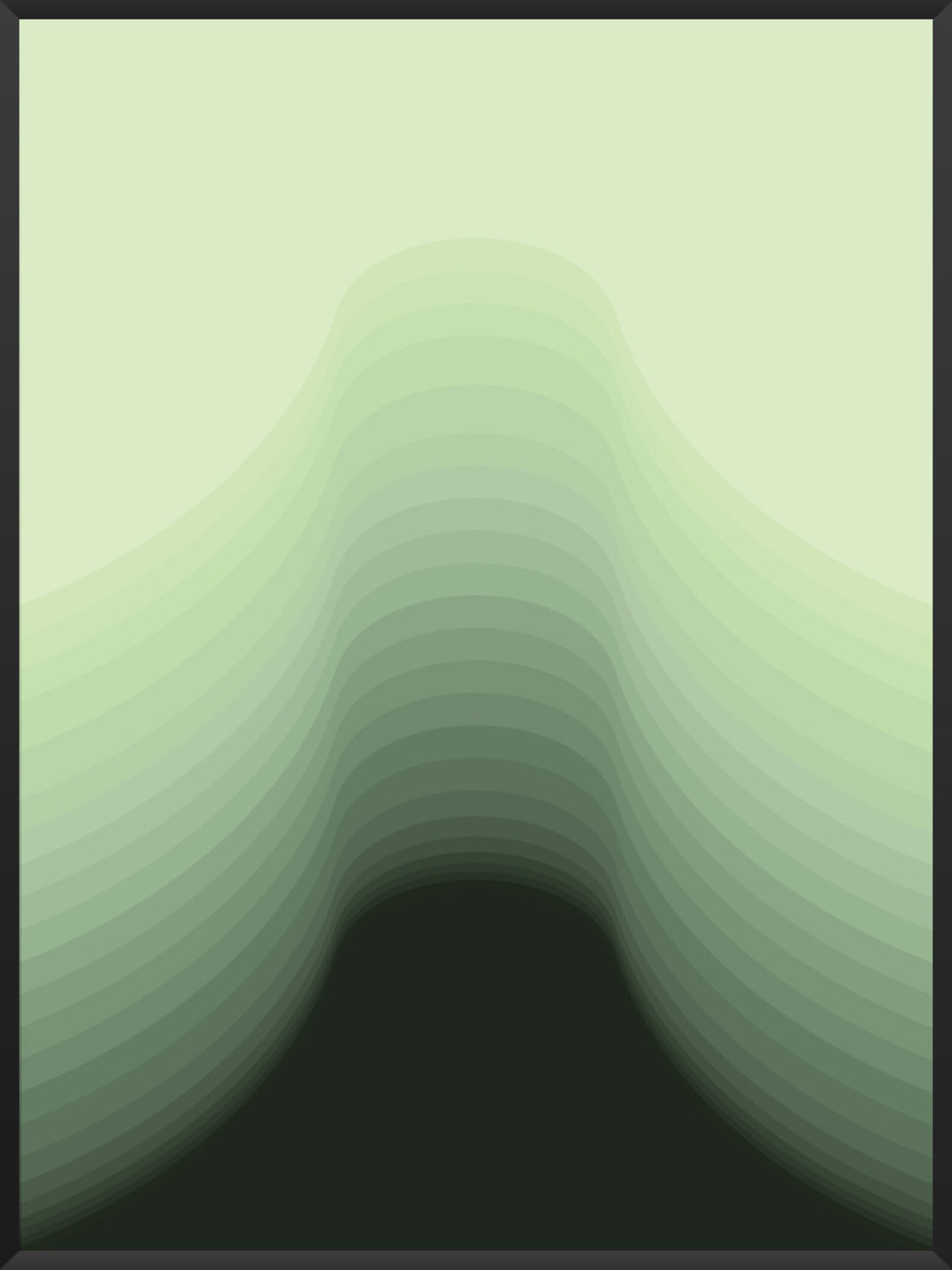 Green Lines Poster, Abstract Poster, Scandinavian Print, Minimalist ...