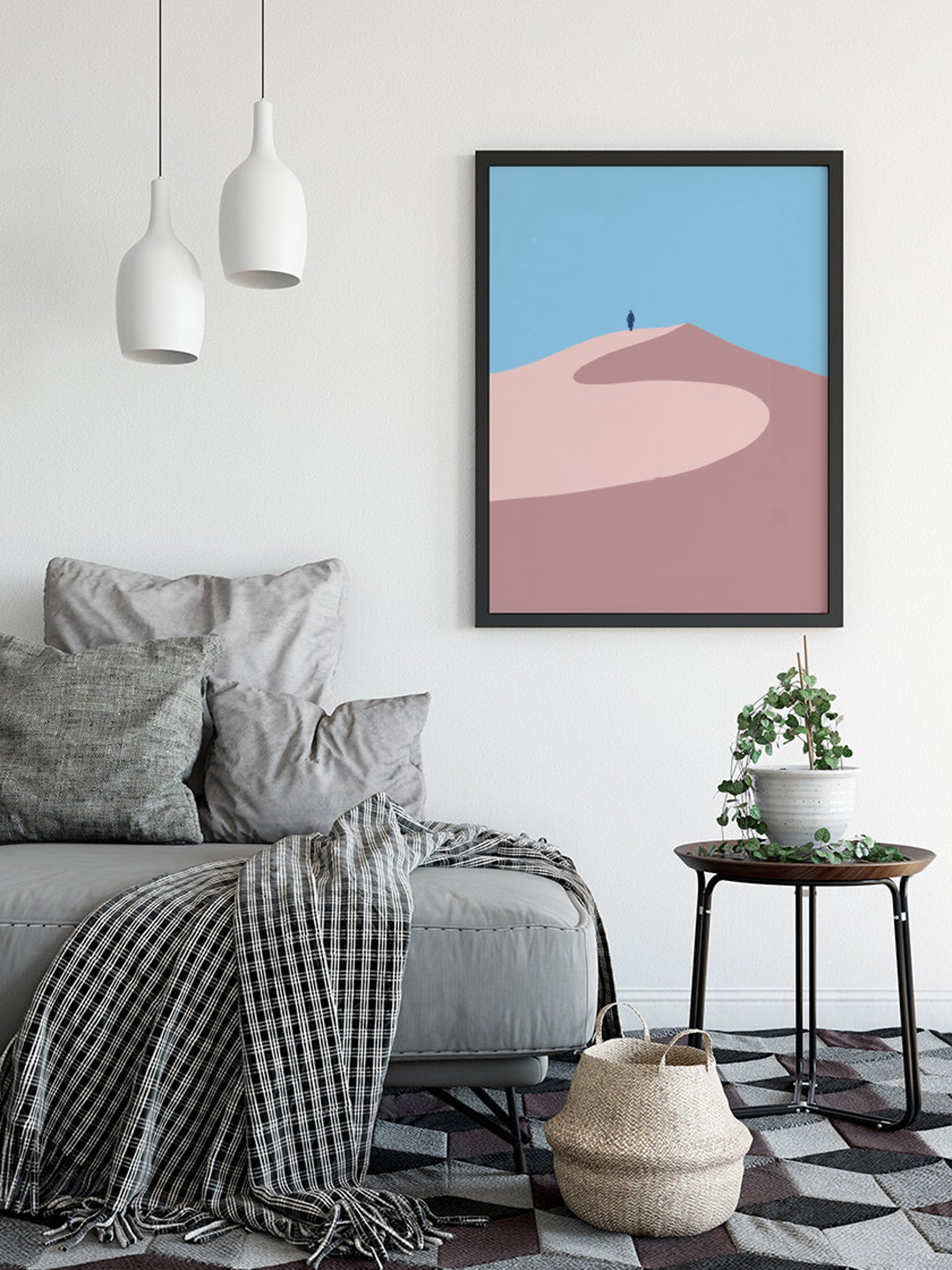 Desert Print Bohemian Poster Desert Landscape Boho Desert - Etsy