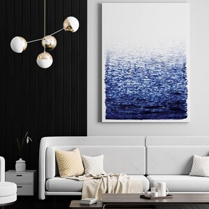 La Mer, Handmade Poster, Minimalist Print, Scandinavian Print, Ocean ...