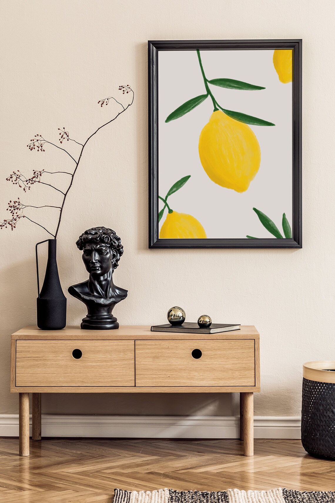 Lemons Poster Lemon Art Italy Poster Lemon Decor Vintage | Etsy