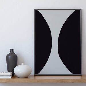 Half Circles Poster, Scandinavian Print, Minimalist Print, Geometric ...
