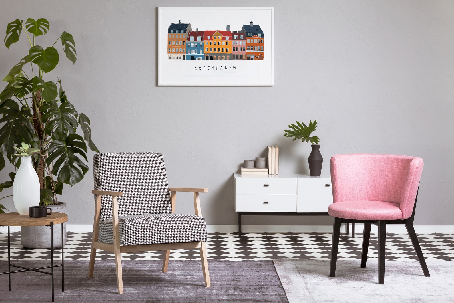 Copenhagen Print Scandinavian Print Illustration Print - Etsy