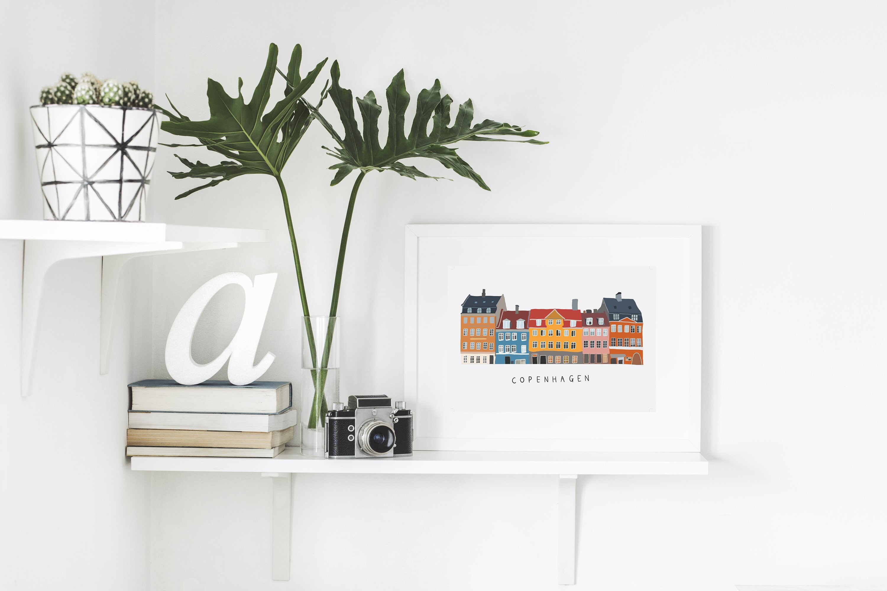 Copenhagen Print Scandinavian Print Illustration Print - Etsy