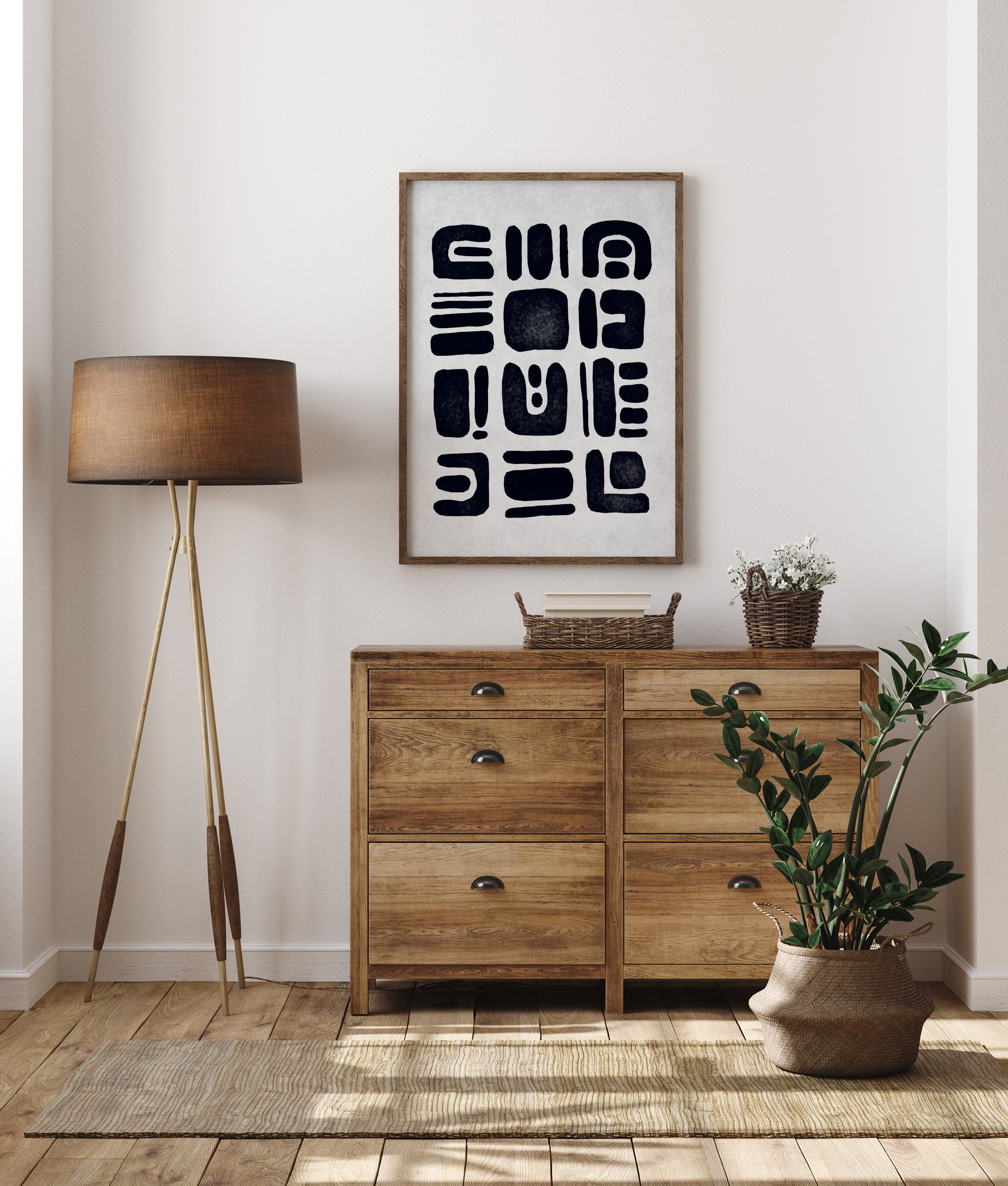 Abstract Poster, Aesthetic Poster, Cut Outs Print, Modern Minimal Art ...