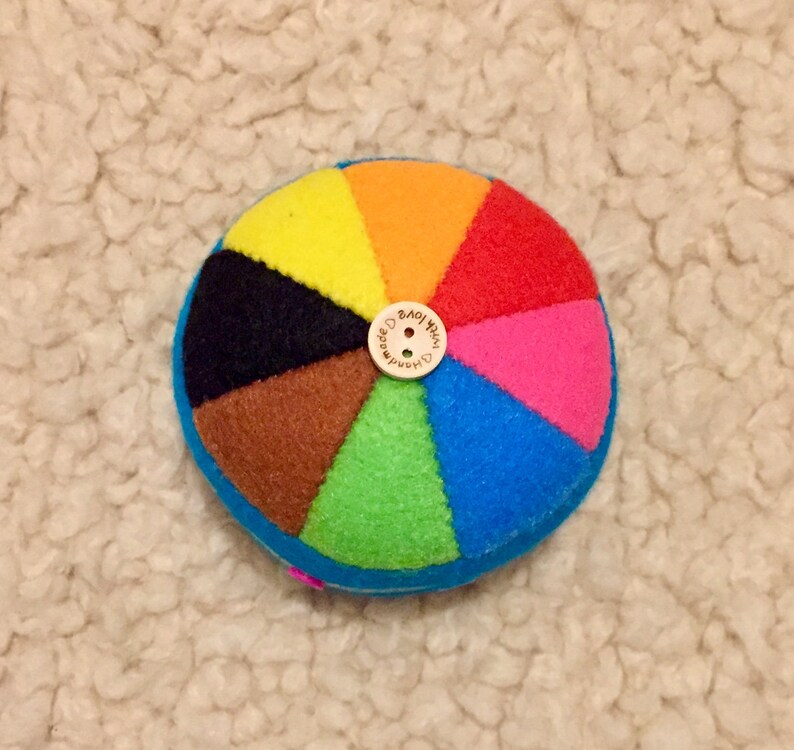 Felt Color Wheel Rainbow Pincushion 8 Colours GIFT - Etsy Ireland