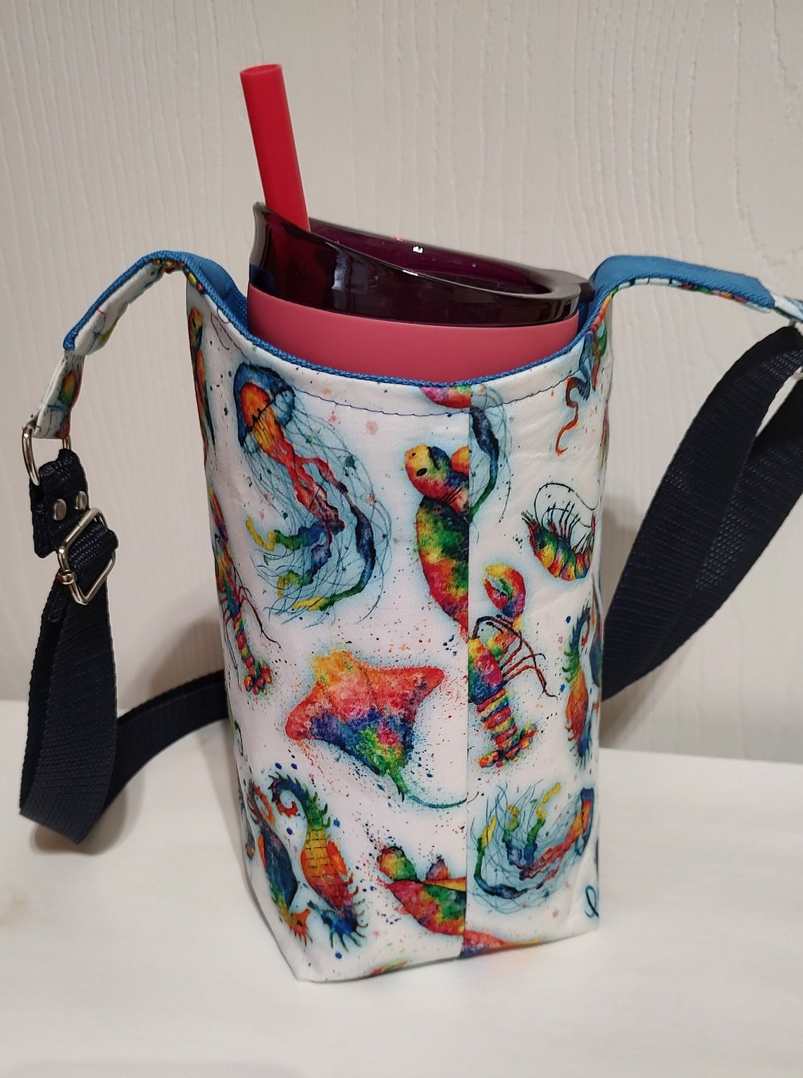 H2o2go Water Bottle Carrier Sling Sea Life Ocean Life Multi Colors - Etsy