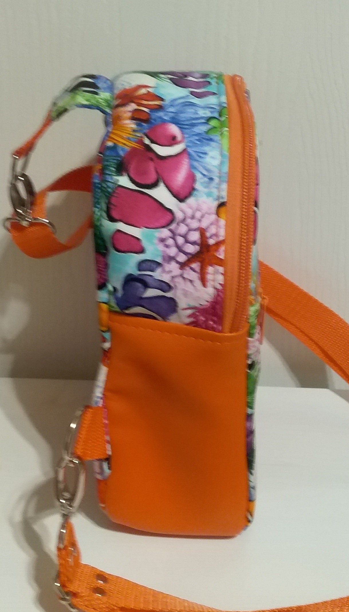 Sling Backpack Clown Fish Coral Reef and Vinyl Gusset - Etsy