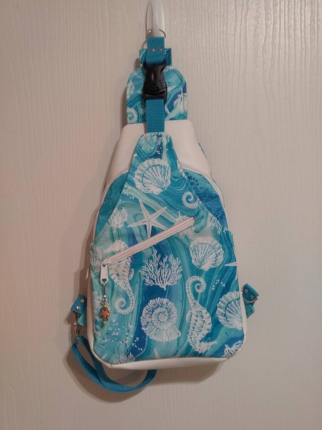 Sling Backpack Beach and Ocean Themed With Vinyl Accents - Etsy