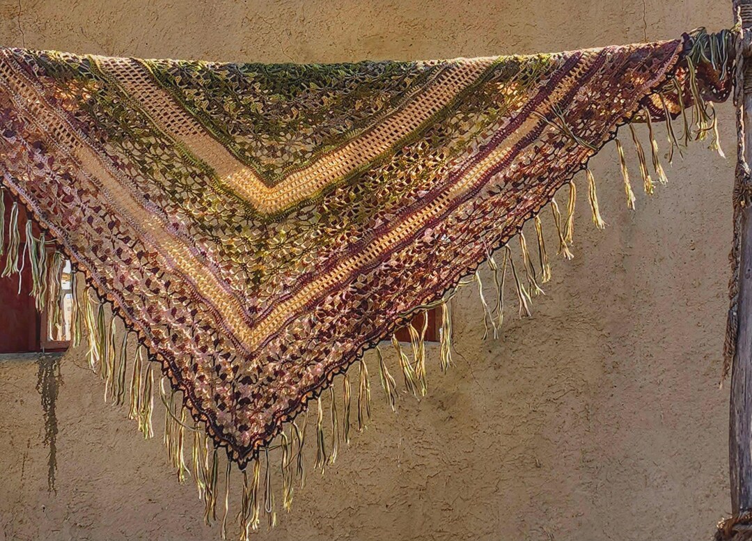 Bohemian Shawl Crochet Wrap,rainforest Retreat Shawl - Etsy