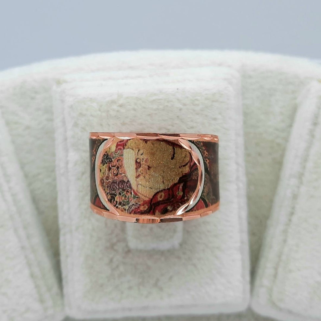 Gustav Klimt Danae Copper Ring: Art Nouveau Jewelry - Etsy