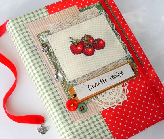 Handmade Recipe Book Personalized Recipe Book Cooking Book | Etsy