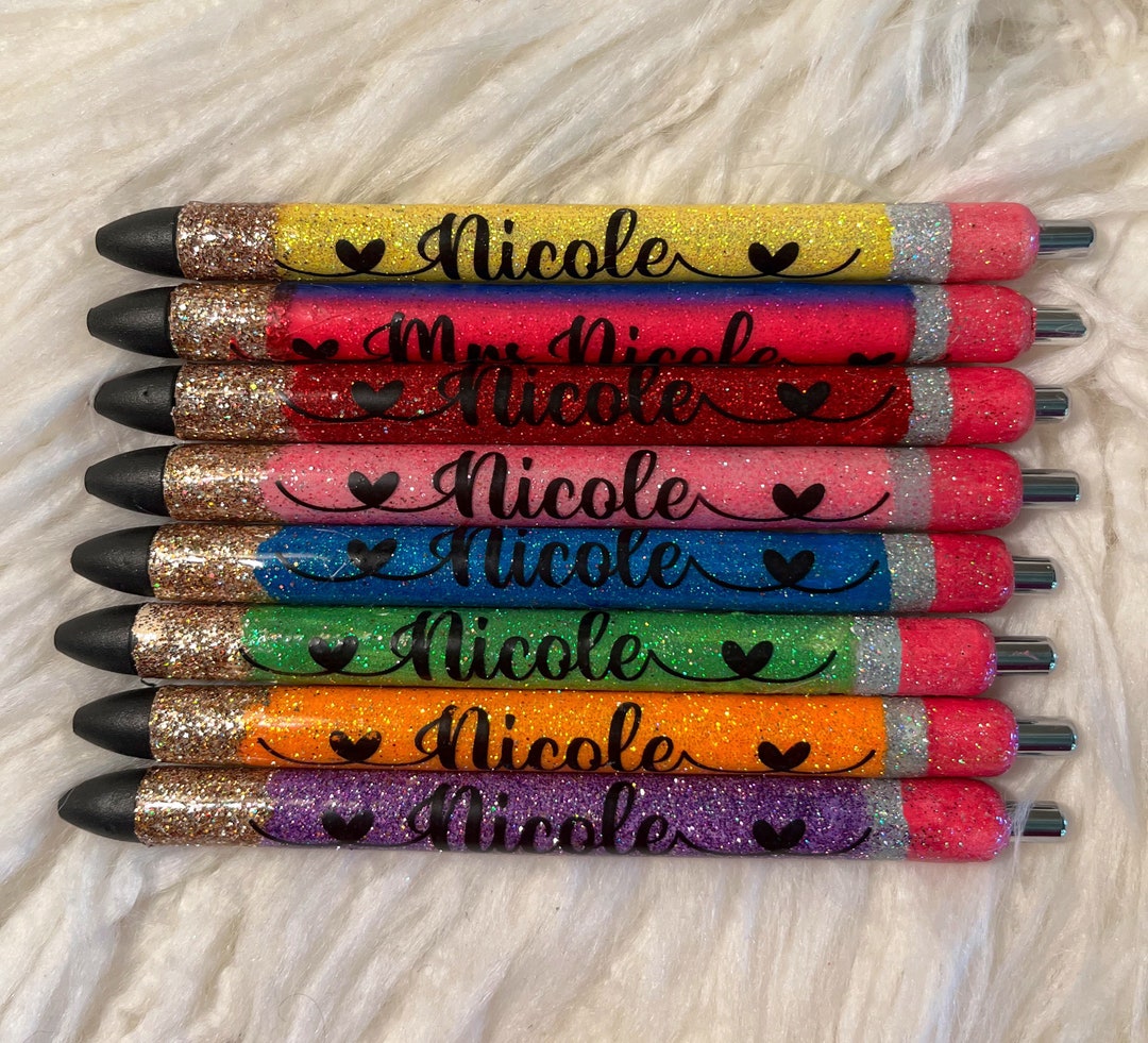 Personalized Glitter Inkjoy Gel Pens, Teacher Gift, Back to School - Etsy