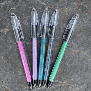 Glitter RSVP Pens REFILLABLE Many Colors Custom Gift - Etsy