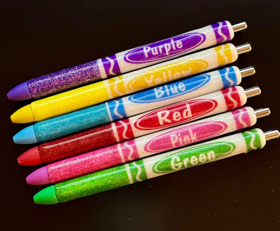 Crayon MARKER Glitter Personalized Pen | Teacher Back to School ...