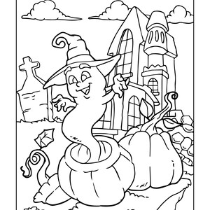 Halloween Children's Coloring Pages Bundle 10 Pages - Etsy