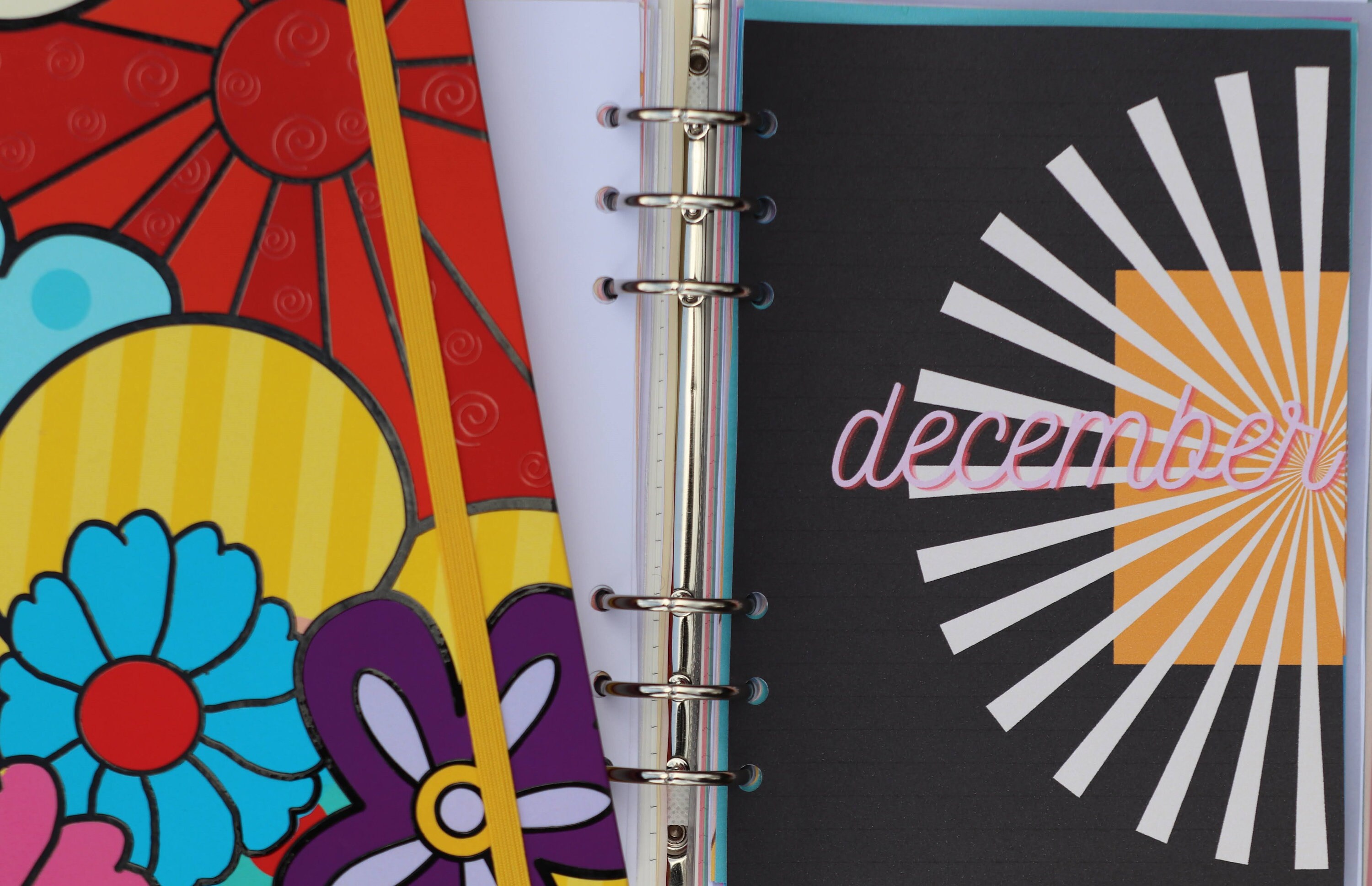 Monthly Planner Dividers - 12 Pages for Printing, Hippie and Groovy ...