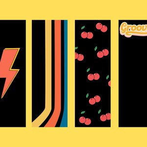 25 Printable Bookmarks Bundle Retro Summer Book Lover Gift Reading ...