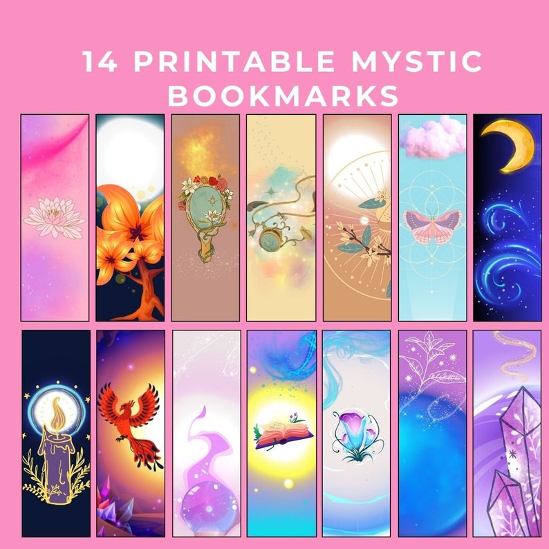 Bookmarks Bundle Instant Download Gift for Book Lover and Book Reader ...