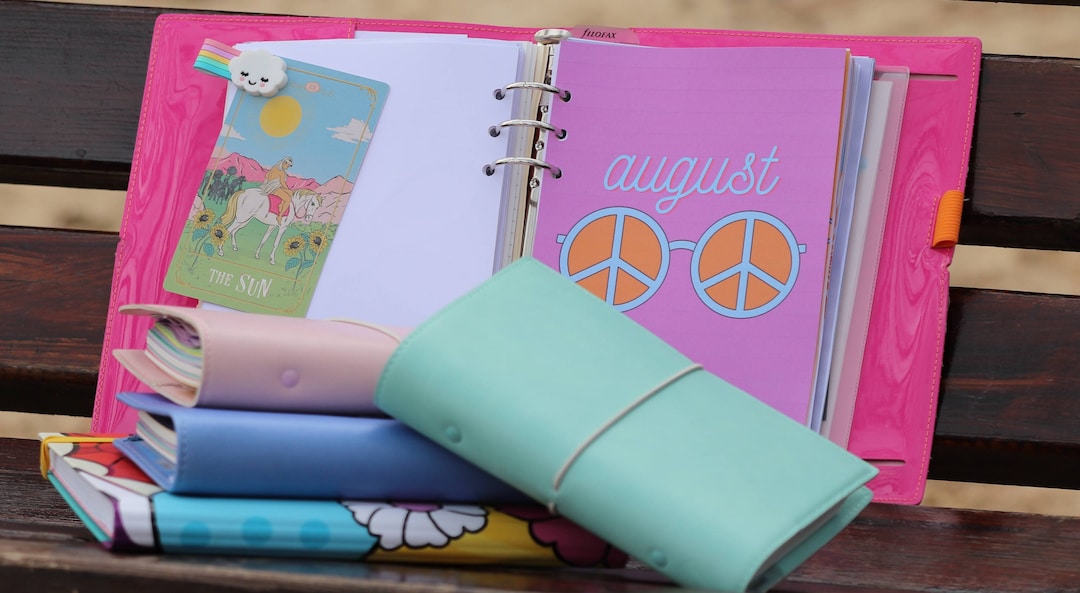 12 Monthly Planner Dashboards Inserts Hippie Boho Art Journal Pages ...