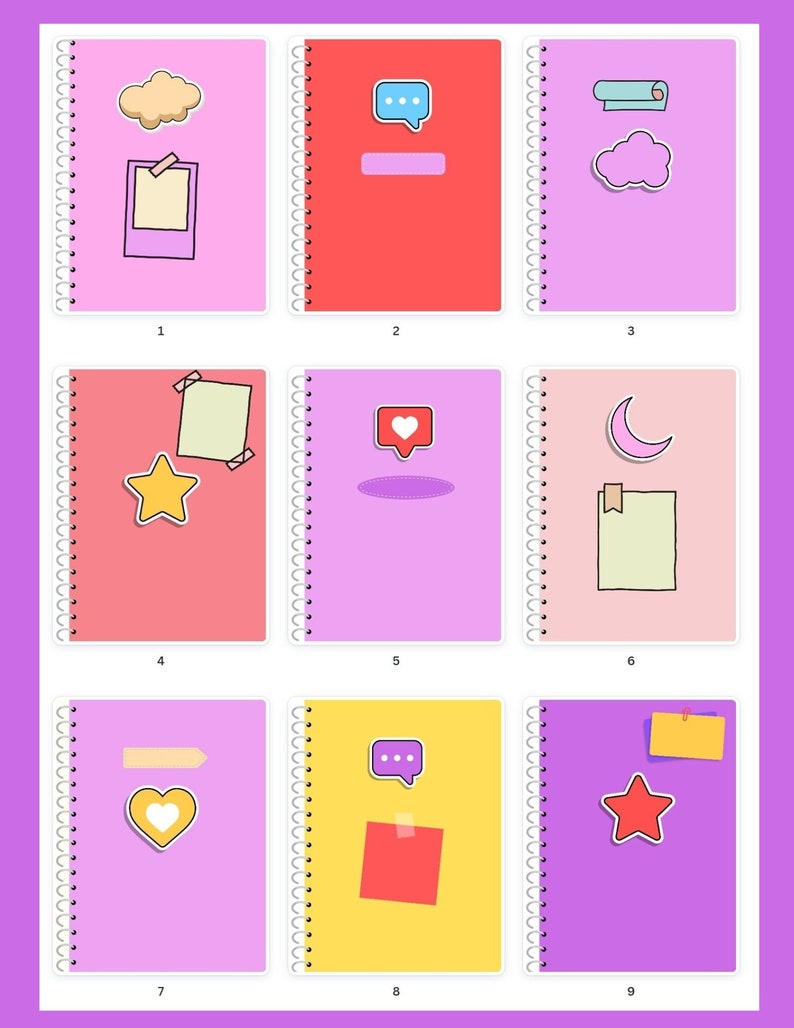 Notebook Covers for Goodnotes Penly Instant Download Covers for Digital ...