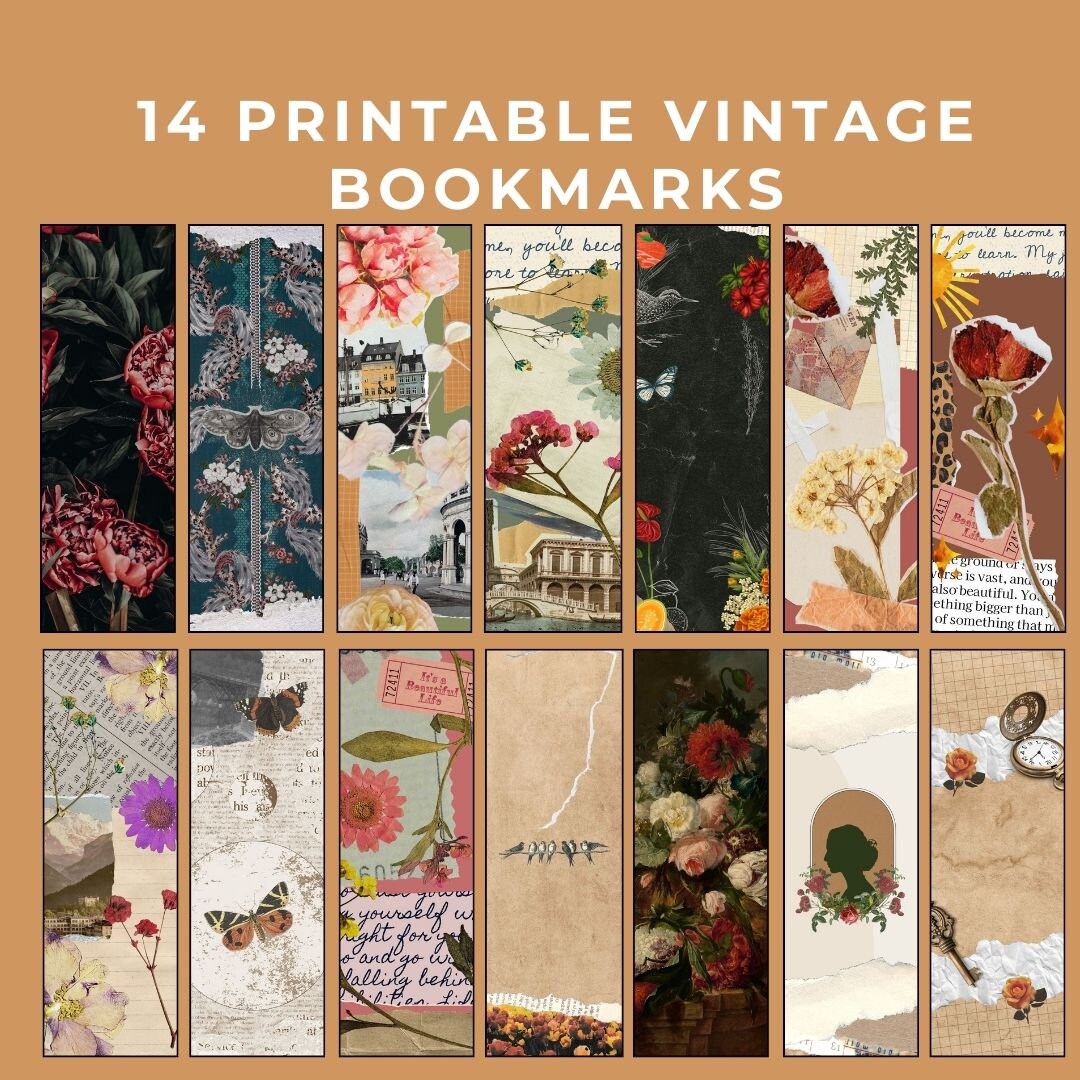 Bookmarks Bundle Instant Download Gift for Book Lover and Book Reader ...