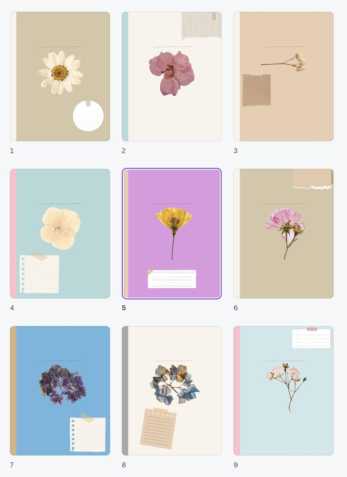 Notebook Covers for Goodnotes Aesthetic Design Instant Download Covers ...