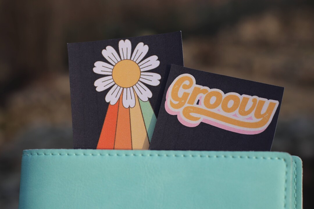 Hippie Retro Bookmarks Bundle Printable Gift for Book Lover and Book ...