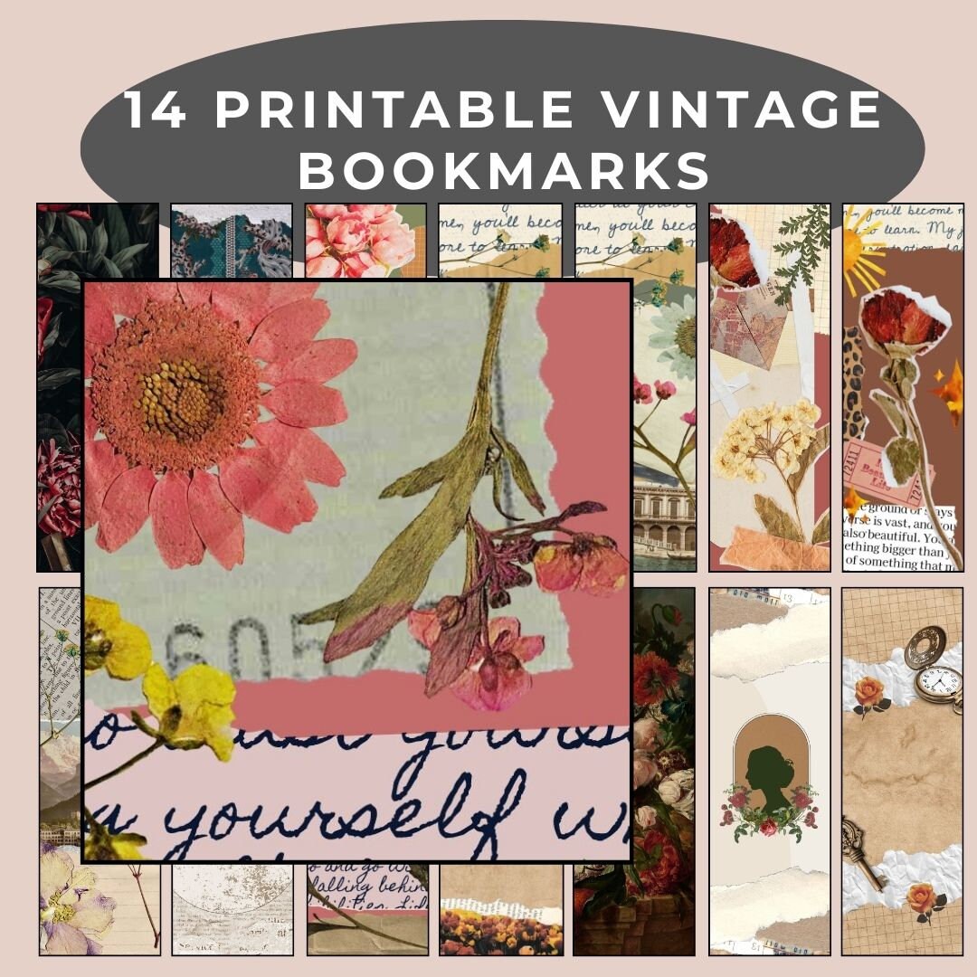 Bookmarks Bundle Instant Download Gift for Book Lover and Book Reader ...
