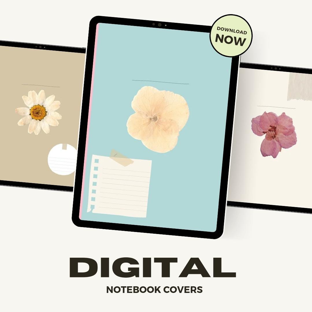 Notebook Covers for Goodnotes Aesthetic Design Instant Download Covers ...